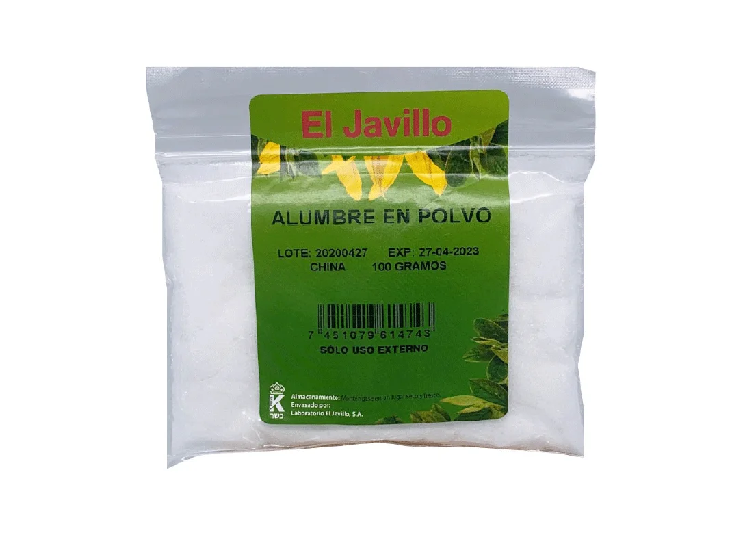 Alumbre en Polvo 100g – Laboratorio Javillo